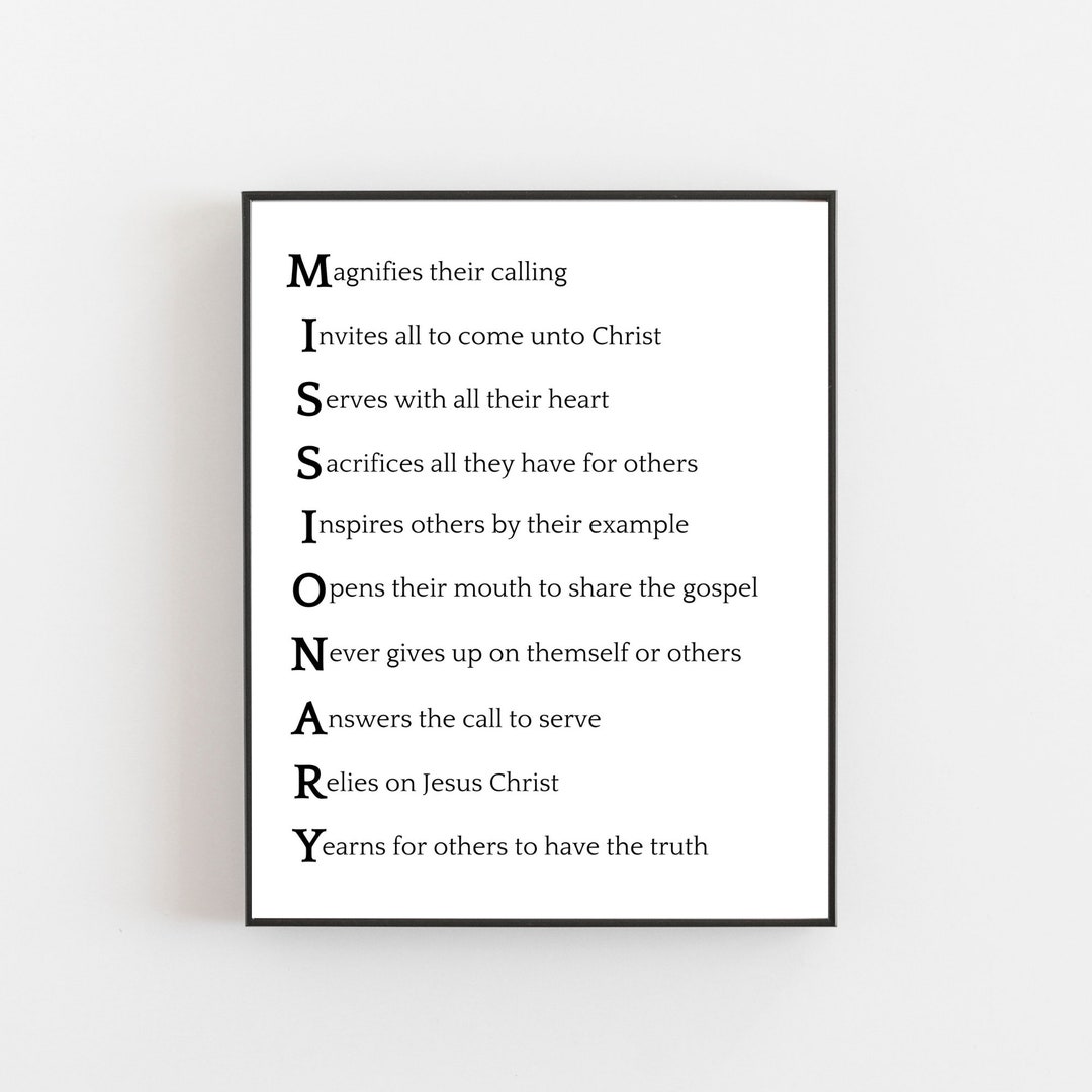 LDS Missionary Gift – Called to Serve - LDS Mission - Mission Farewell ...