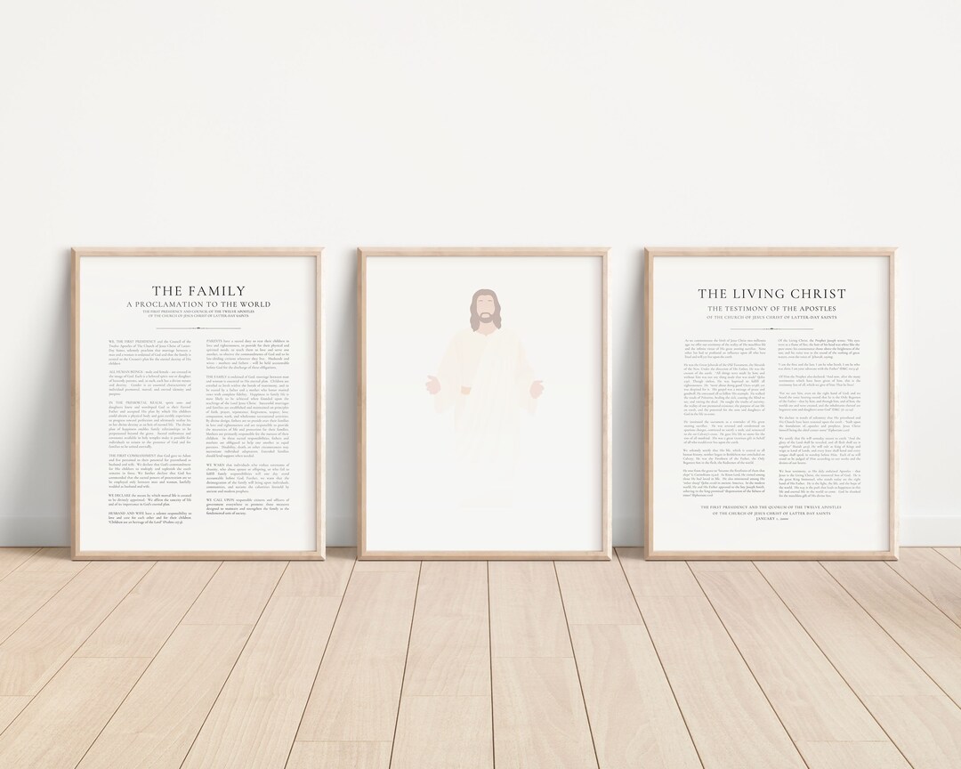 Family Proclamation - the Living Christ - Christ - LDS Proclamation ...