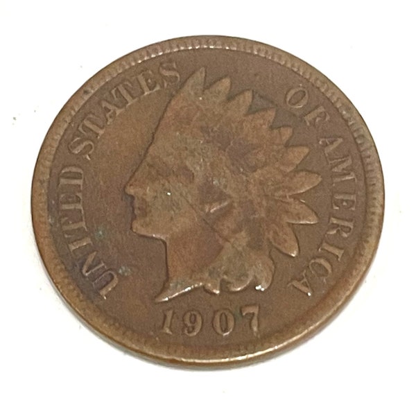 1907 Indian Head Penny - Etsy