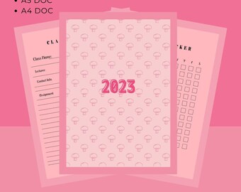 Pink 2023 Digital Planner, Goodnotes Pink 2023 Planner, Printable 2023 ...