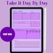 Purple Digital Planner, Daily Tracker, Printable Daily Planner, Digital ...
