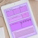 Purple Digital Planner, Daily Tracker, Printable Daily Planner, Digital ...