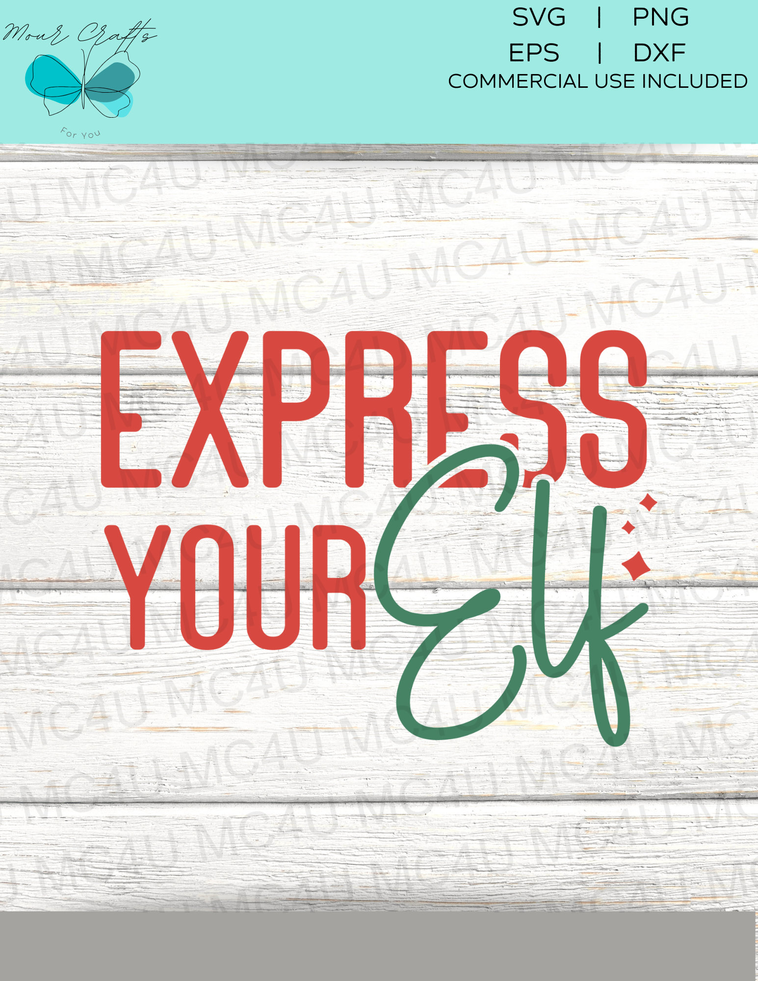 Express Your Elf SVG, Sweater Png, Cute Holiday Svg, Red and Green Svg ...