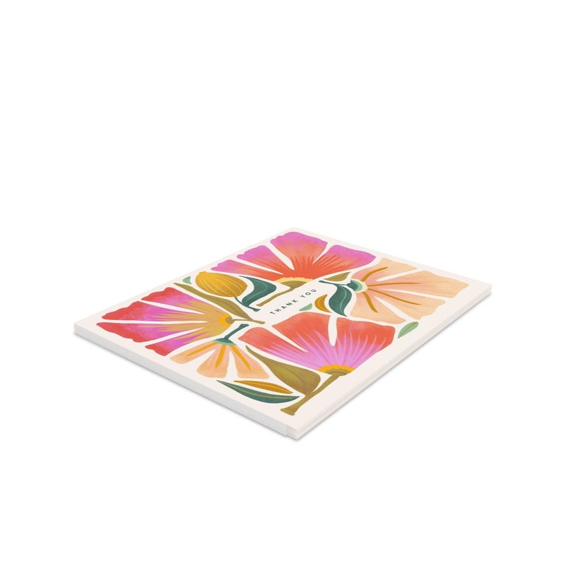 Botanical Thank You Cards: Hand Illustrated Floral Notes - Etsy