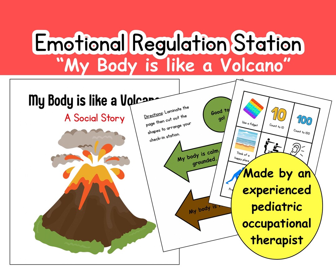 Emotional Regulation & Coping Visuals and Social Story | "my Body is a ...