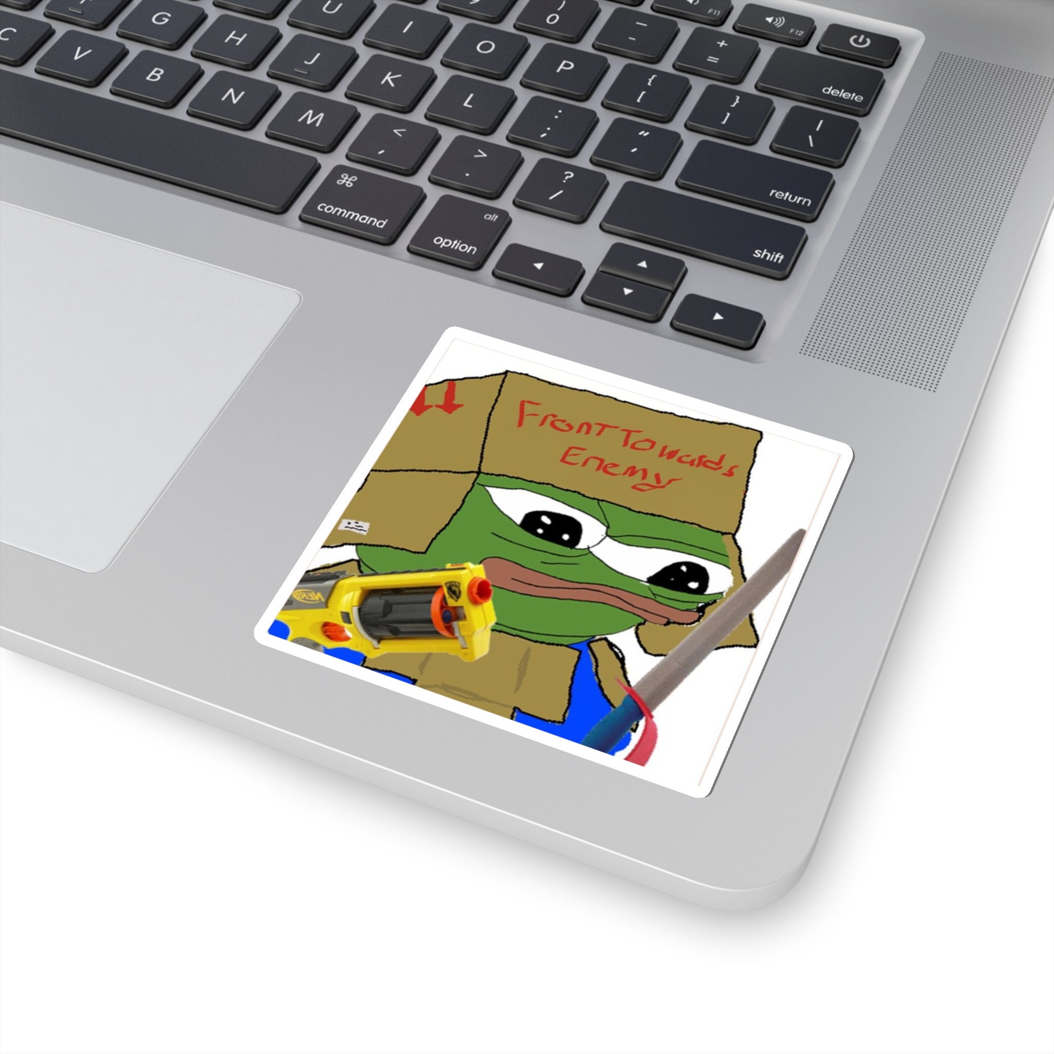 Pepe Meme Laptop Sticker, Pepe the Frog Meme, Crypto Revolution, Funny ...