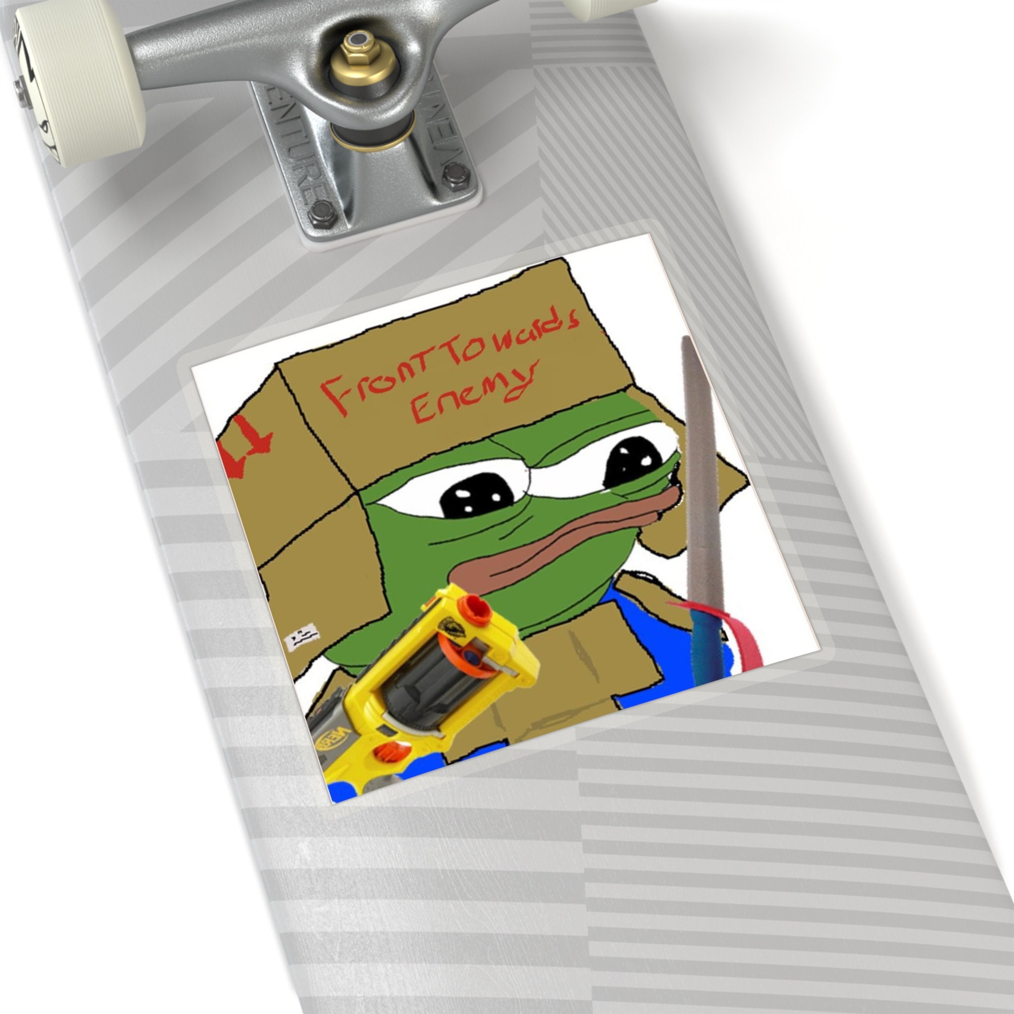 Pepe Meme Laptop Sticker, Pepe the Frog Meme, Crypto Revolution, Funny ...