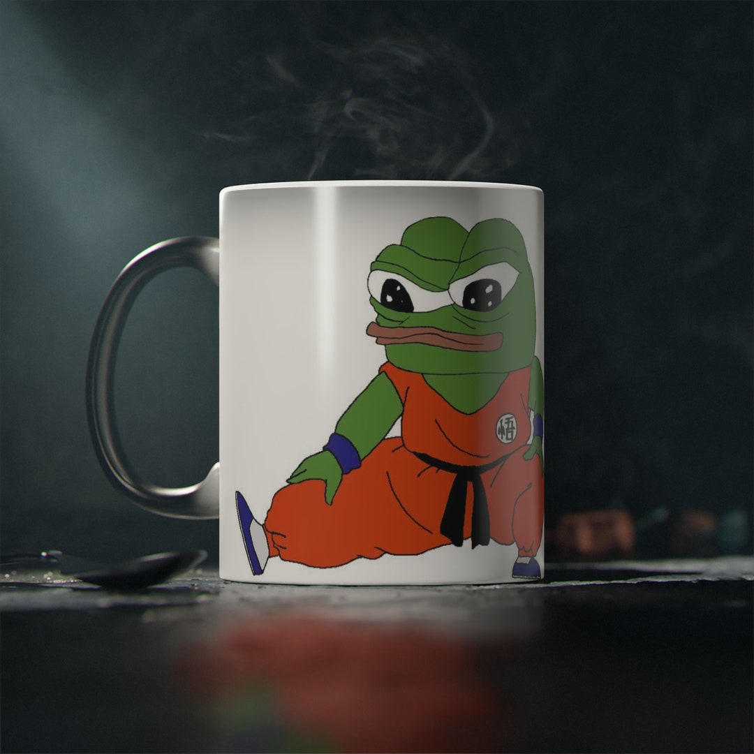 Shaolin Pepe the Frog Coffee Mug, Funny Pepe Crypto Gifts, Pepe ...