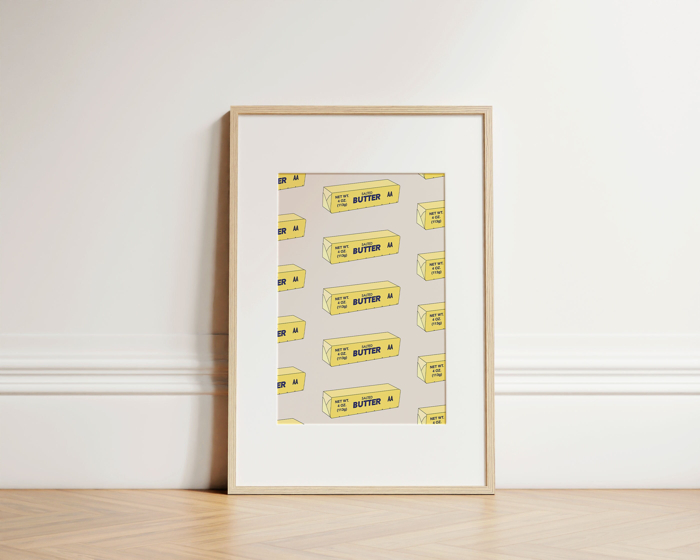 Butter Print, Butter Illustration, Printable Wall Art, Digital Download ...