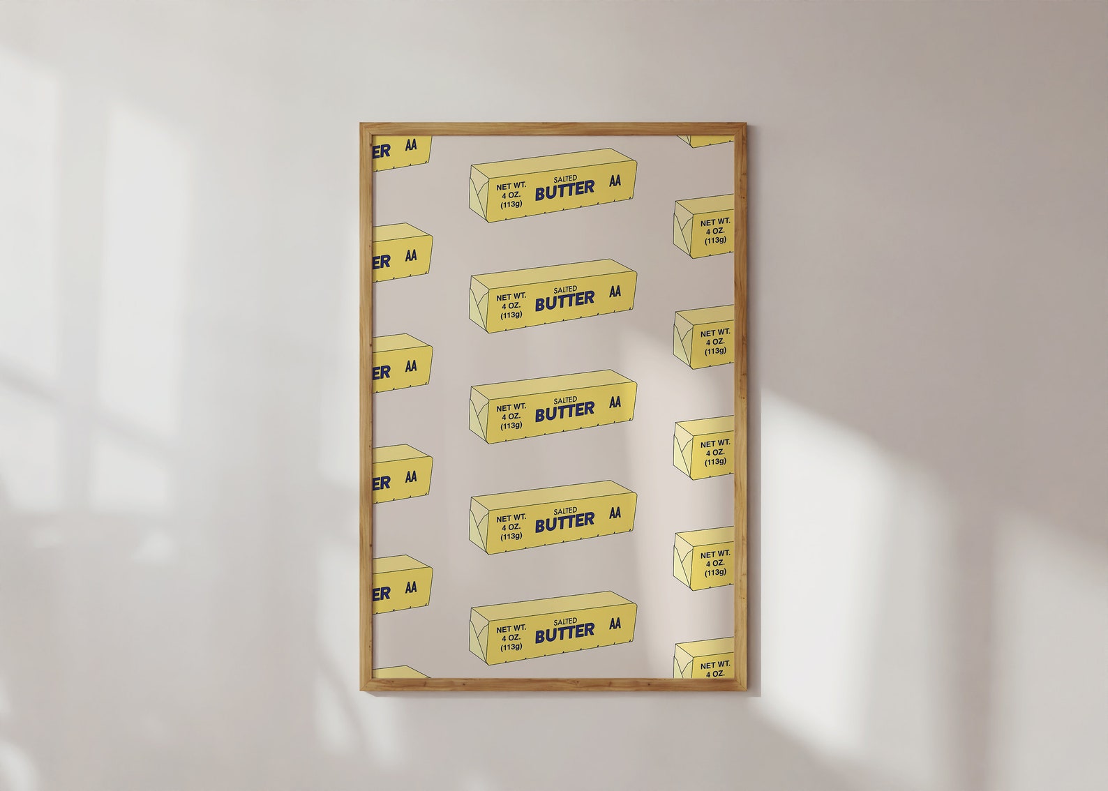 Butter Print, Butter Illustration, Printable Wall Art, Digital Download ...