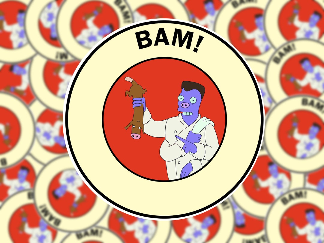 Bam! Sticker - Etsy