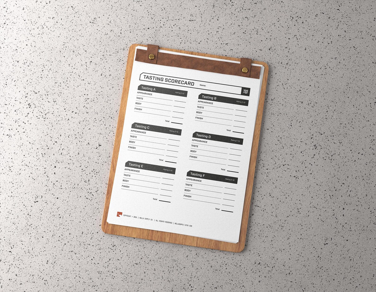 Blind Rum Tasting Kit Printable | Professionally Designed Scorecard ...