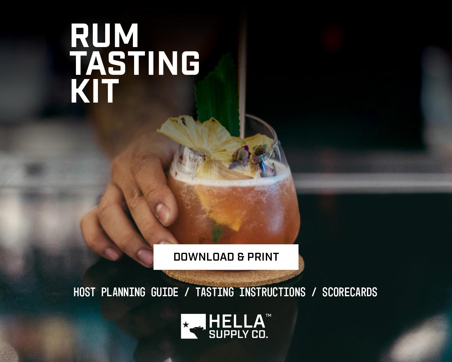 Blind Rum Tasting Kit Printable | Professionally Designed Scorecard ...