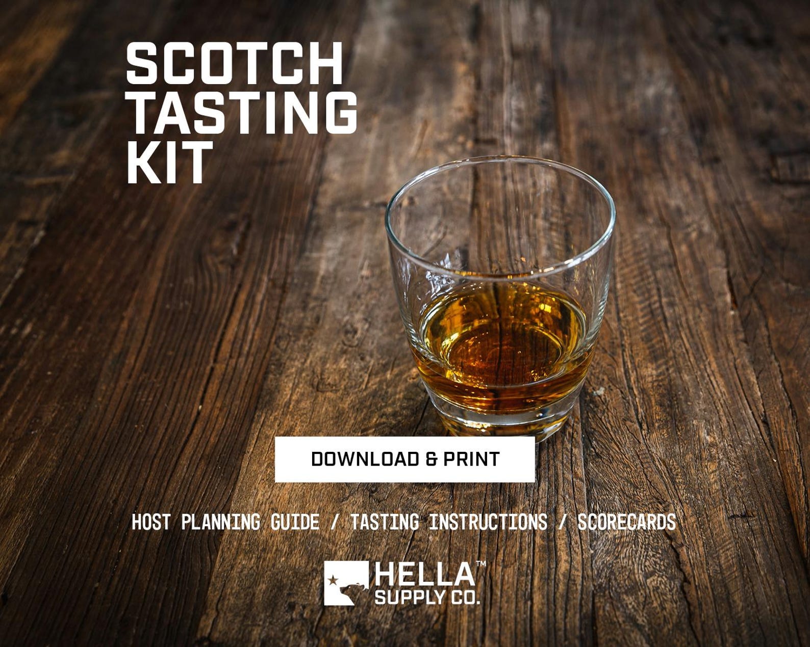 Blind Scotch Tasting Kit Printable | Professionally Designed Scorecard ...