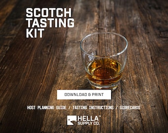 Blind Whiskey Tasting Kit Printable | Professionally Designed Scorecard ...