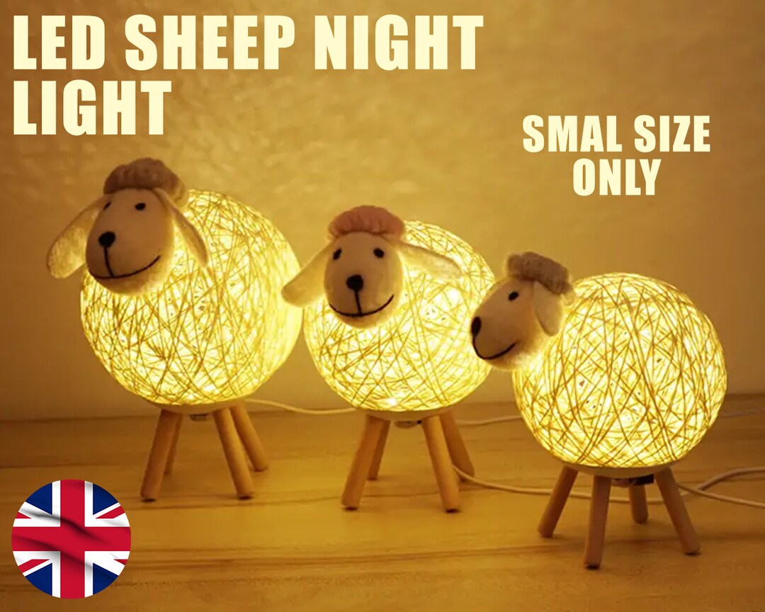 1pc LED Sheep Night Light Moon Lamp Remote Dimmable Lamp - Etsy UK