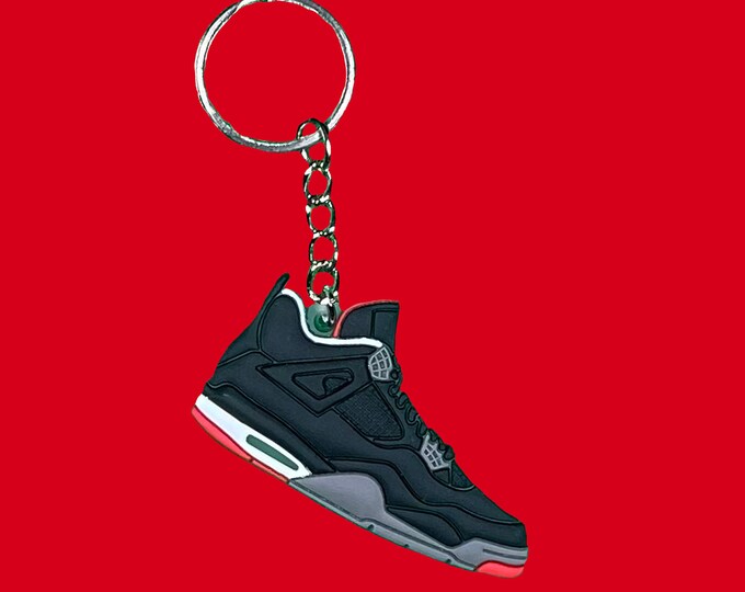 Air Jordan III Black Cement Sneaker Keychain Charm Accessory - Etsy