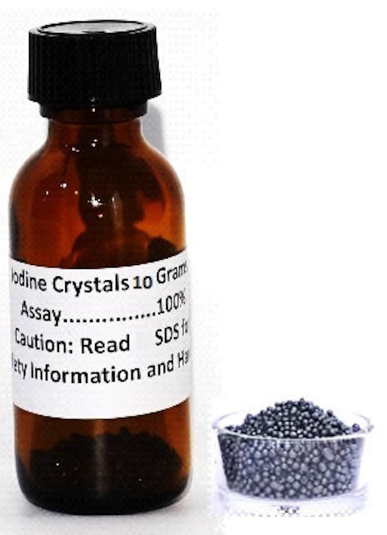 Pure Elemental Iodin Prilled / Crystals / 100%/ Lab Experiment / Sample ...