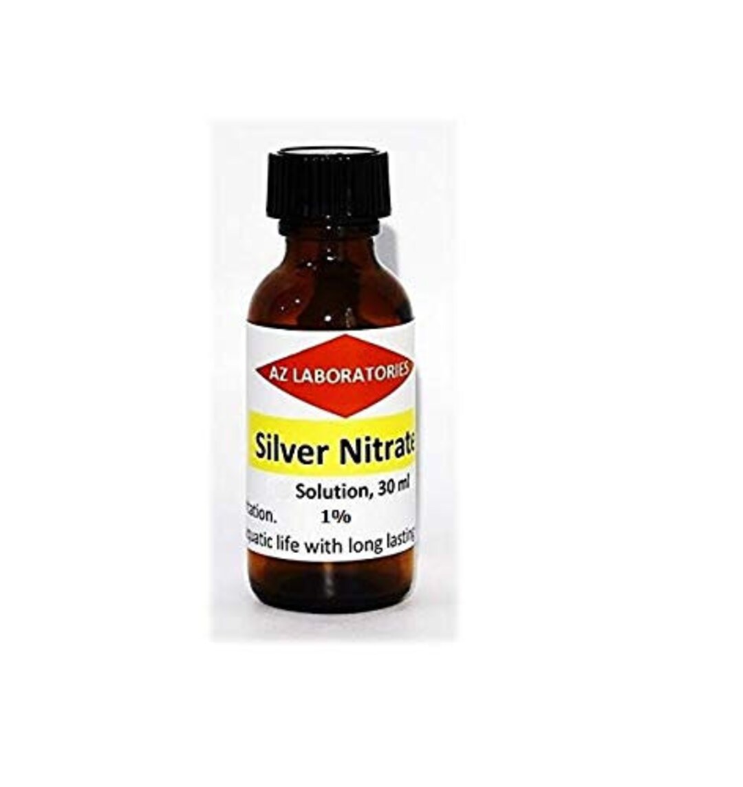 Silver Nitrate Solution / 1% / 30 Ml / 1 Fl OZ/USA Finest Quality - Etsy