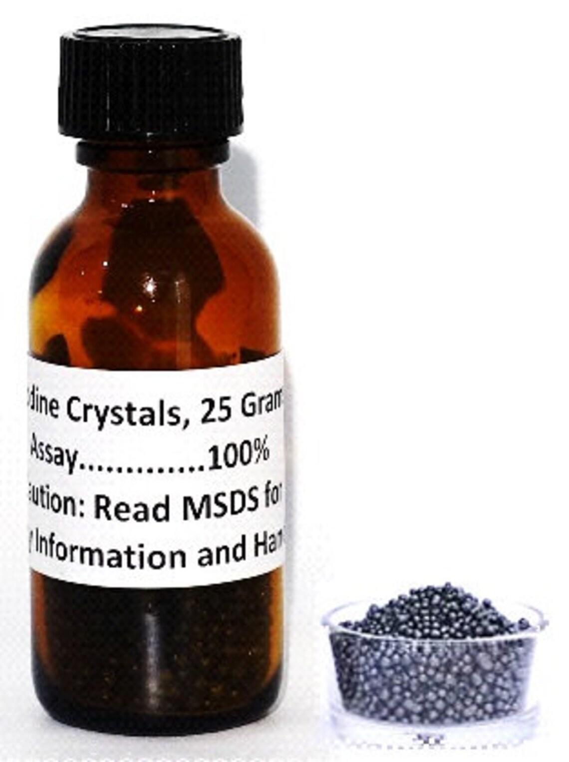 Pure Elemental Iodin Prilled / Crystals / 100%/ Lab Experiment / Sample ...