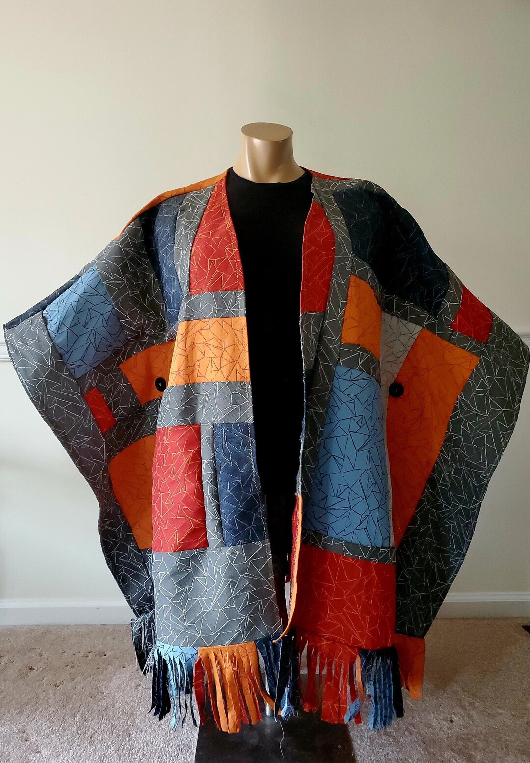 Pull-on Poncho With Front Opening - Etsy