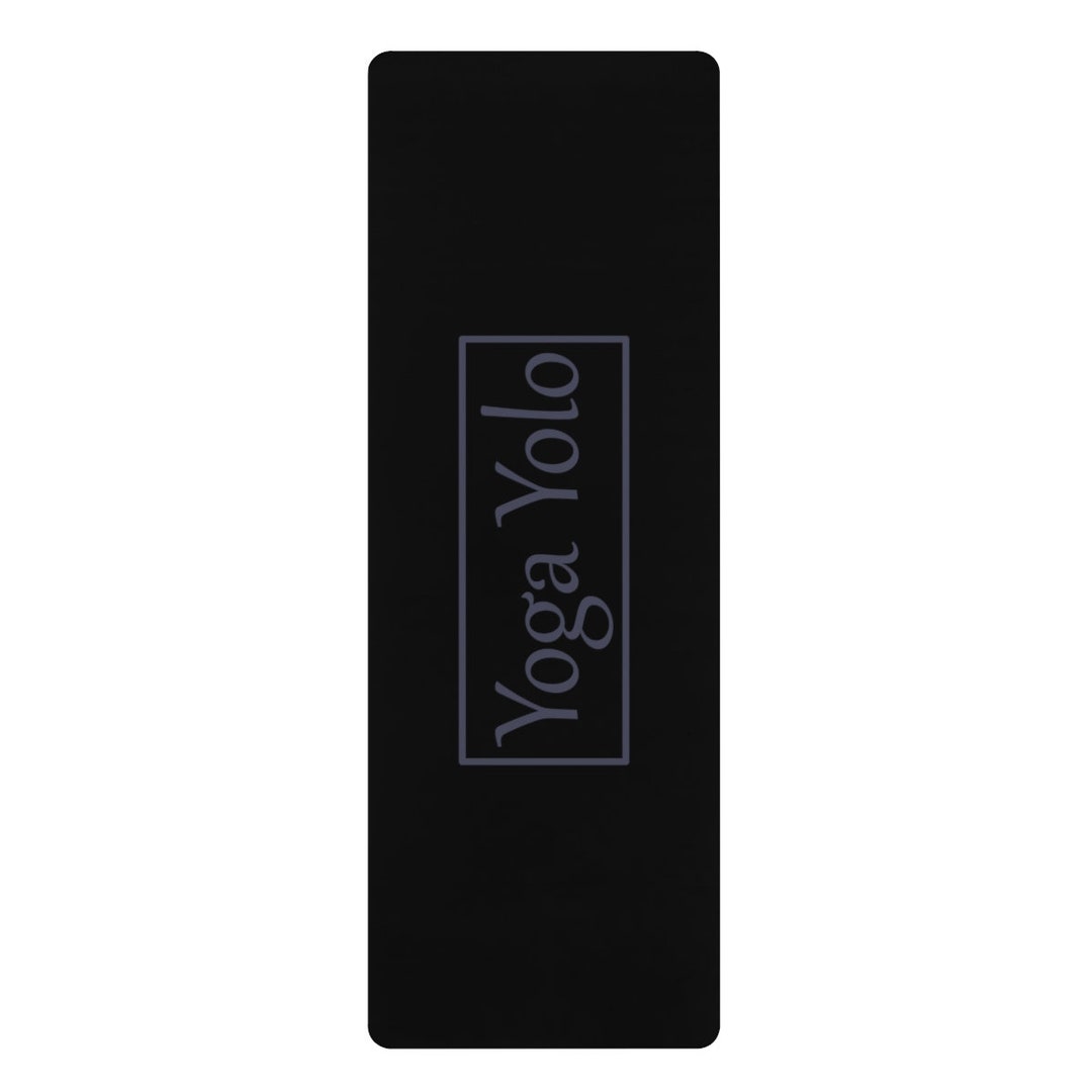 Black Yoga Yolo Rubber Yoga Mat - Etsy