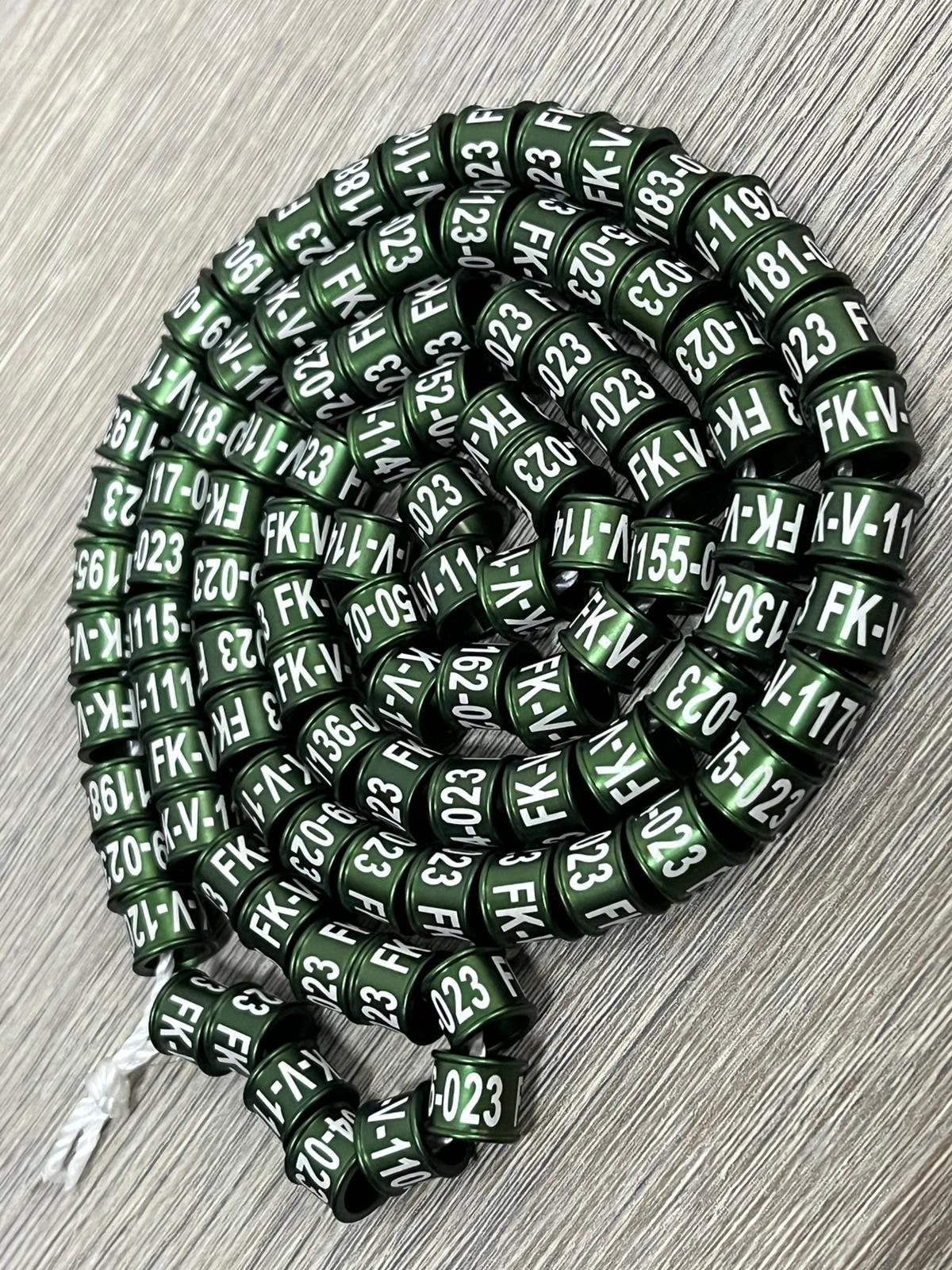 20 Pcs - Aluminium Pigeon Rings - Pigeon Bands - Personalized - Parrot ...