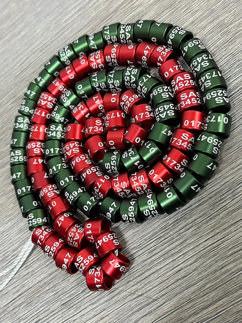 Aluminium Pigeon Rings - Pigeon Bands - Personalized - Parrot Conure ...