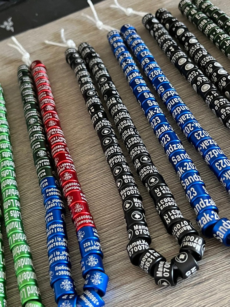 20 Pcs - Aluminium Pigeon Rings - Pigeon Bands - Personalized - Parrot ...