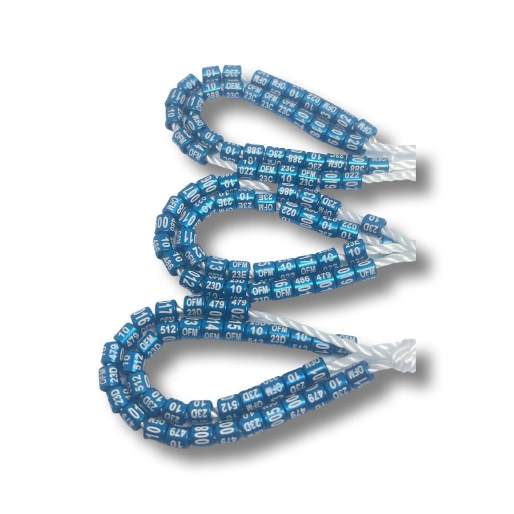 50 Pcs Bird Rings 2023 Blue for Canary Parrots Parakeet Finches ...