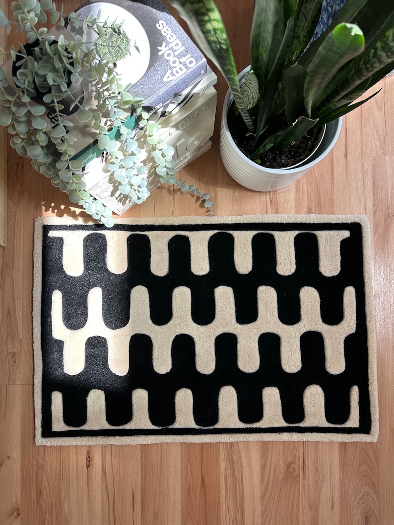 Modern Rug, Abstract Rug, Statement Rug, Contemporary Rug, Neutral ...