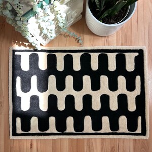 Modern Rug, Abstract Rug, Statement Rug, Contemporary Rug, Neutral ...