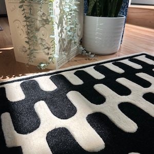 Modern Rug, Abstract Rug, Statement Rug, Contemporary Rug, Neutral ...