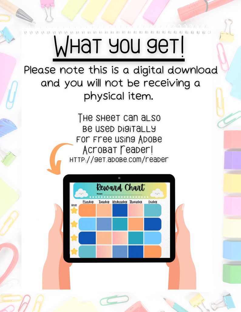 Printable Reward Chart, Child Routine Chart, Toddler Reward Chart ...