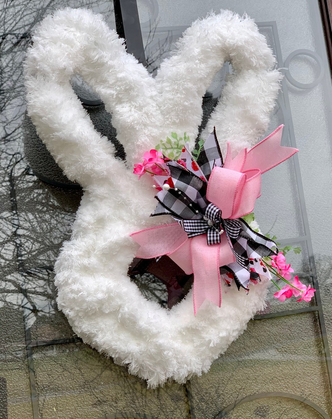 White Rabbit Wreath - Etsy
