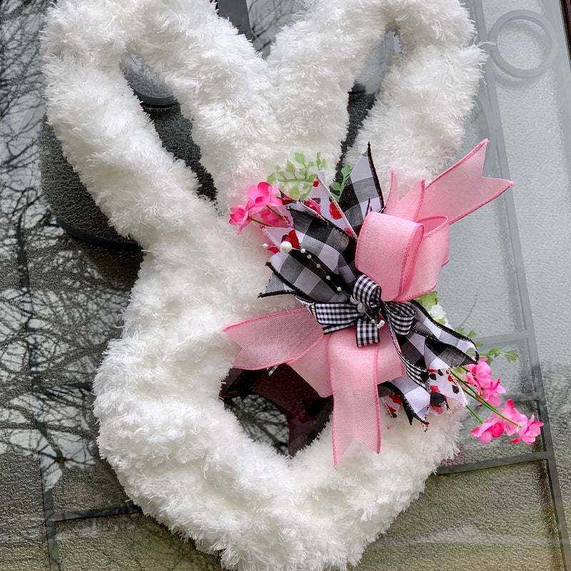 Rabbit Wreath - Etsy