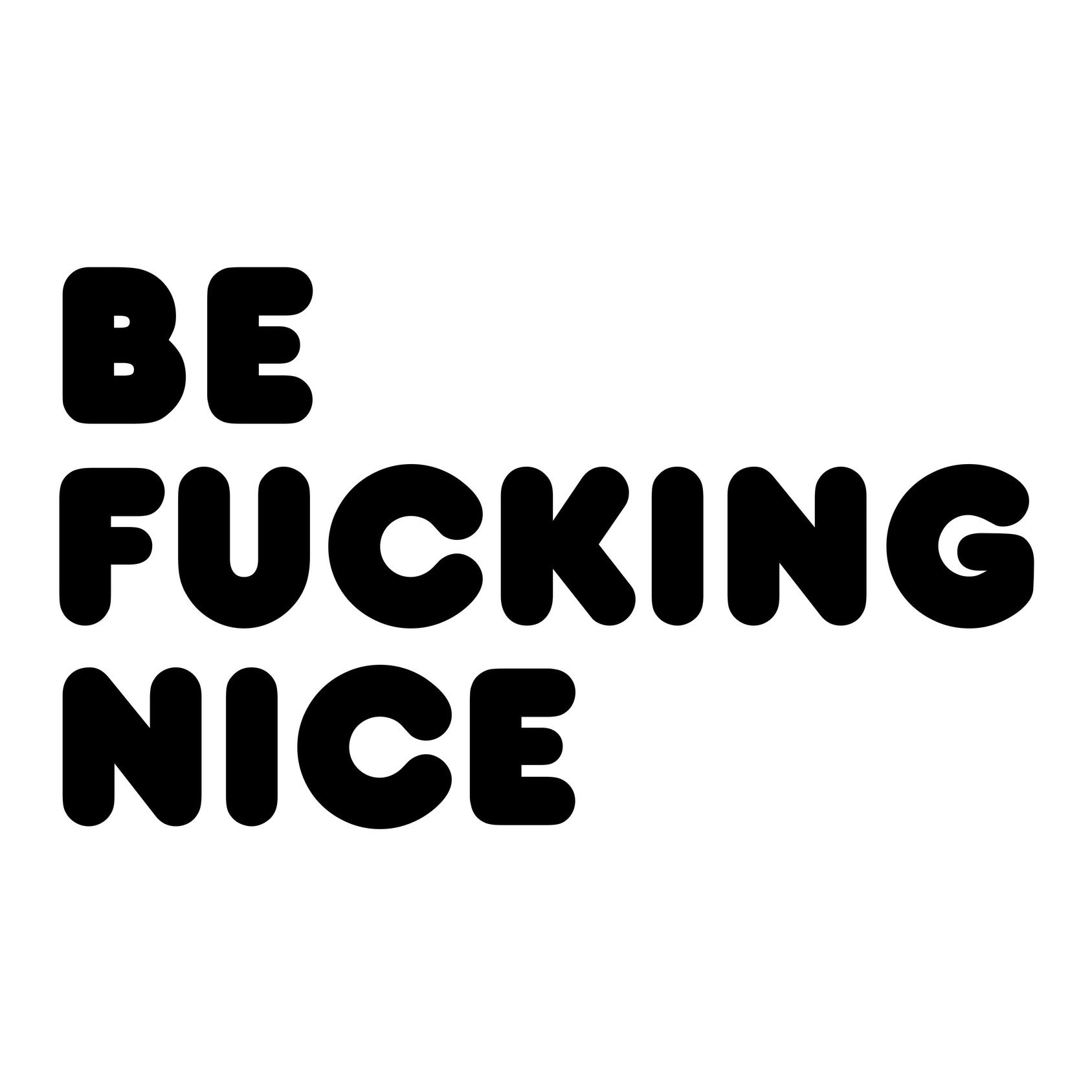 Be Fucking Nice SVG PNG | Cricut Cut File | Silhouette Cut File ...