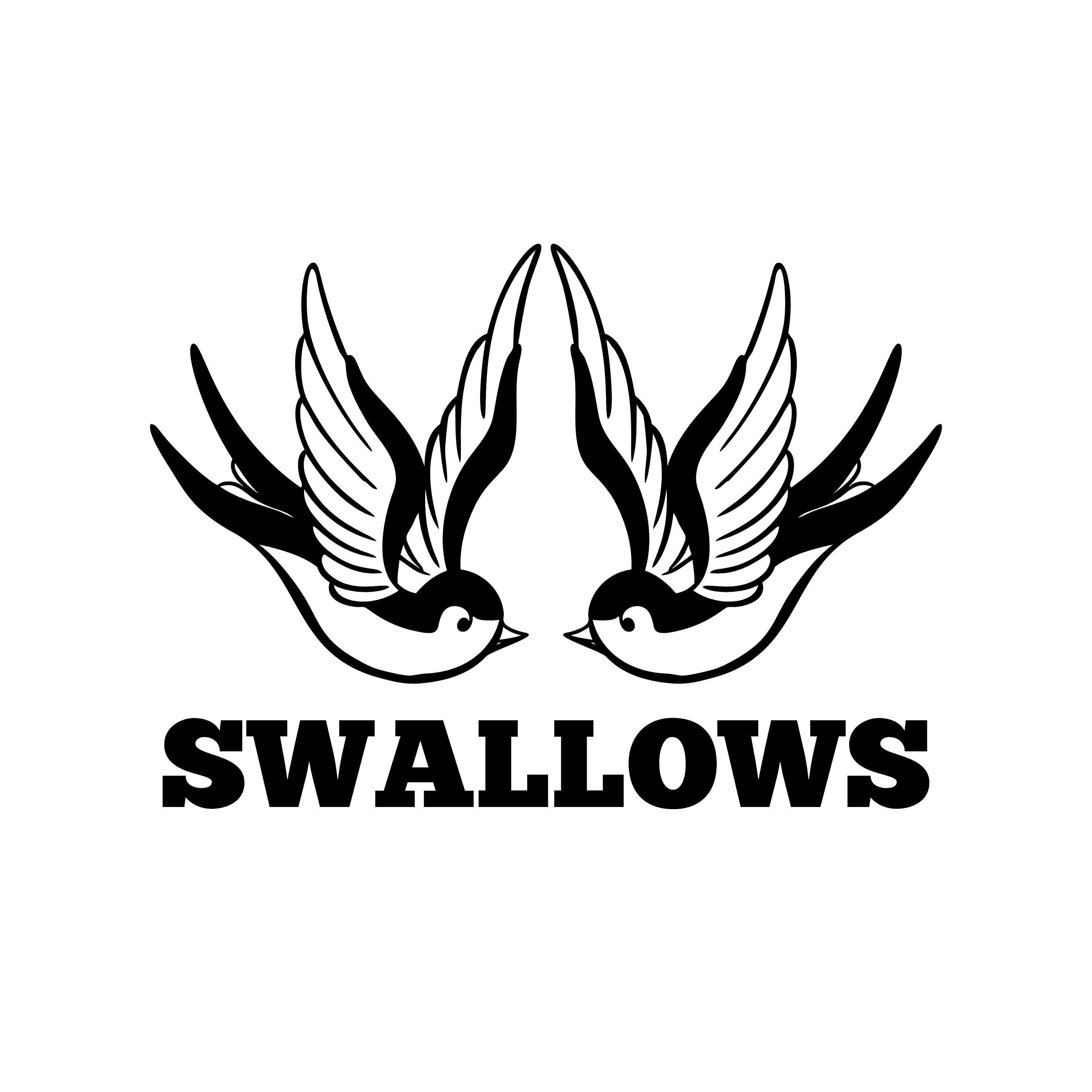 Swallows SVG PNG | Digital Download | Cricut | Silhouette Cut File ...