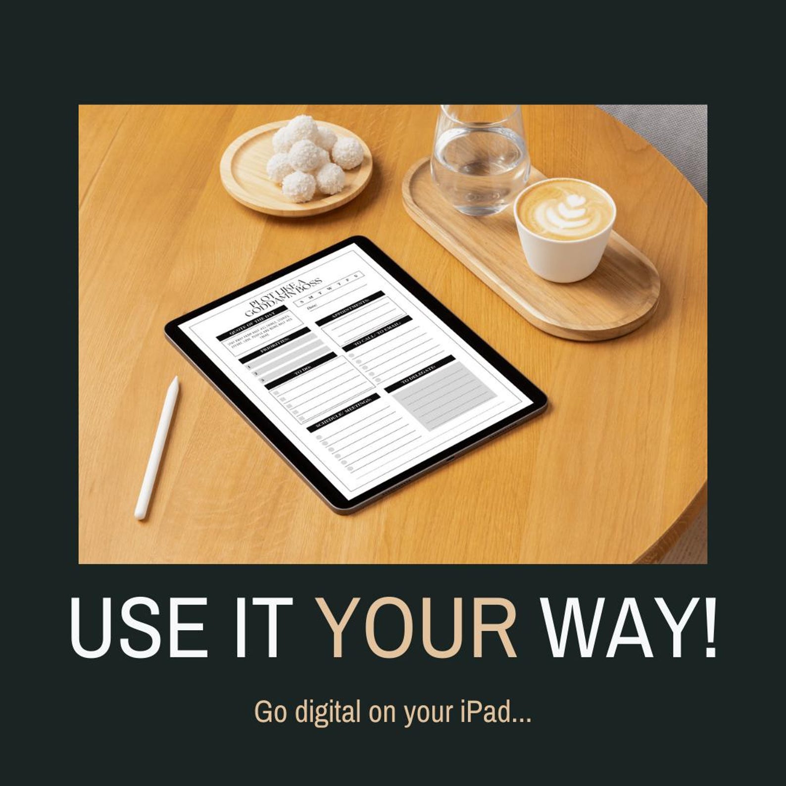 Vulgar Digital Work Day Planner | Digital Daily Planner 2025 | Work Day ...