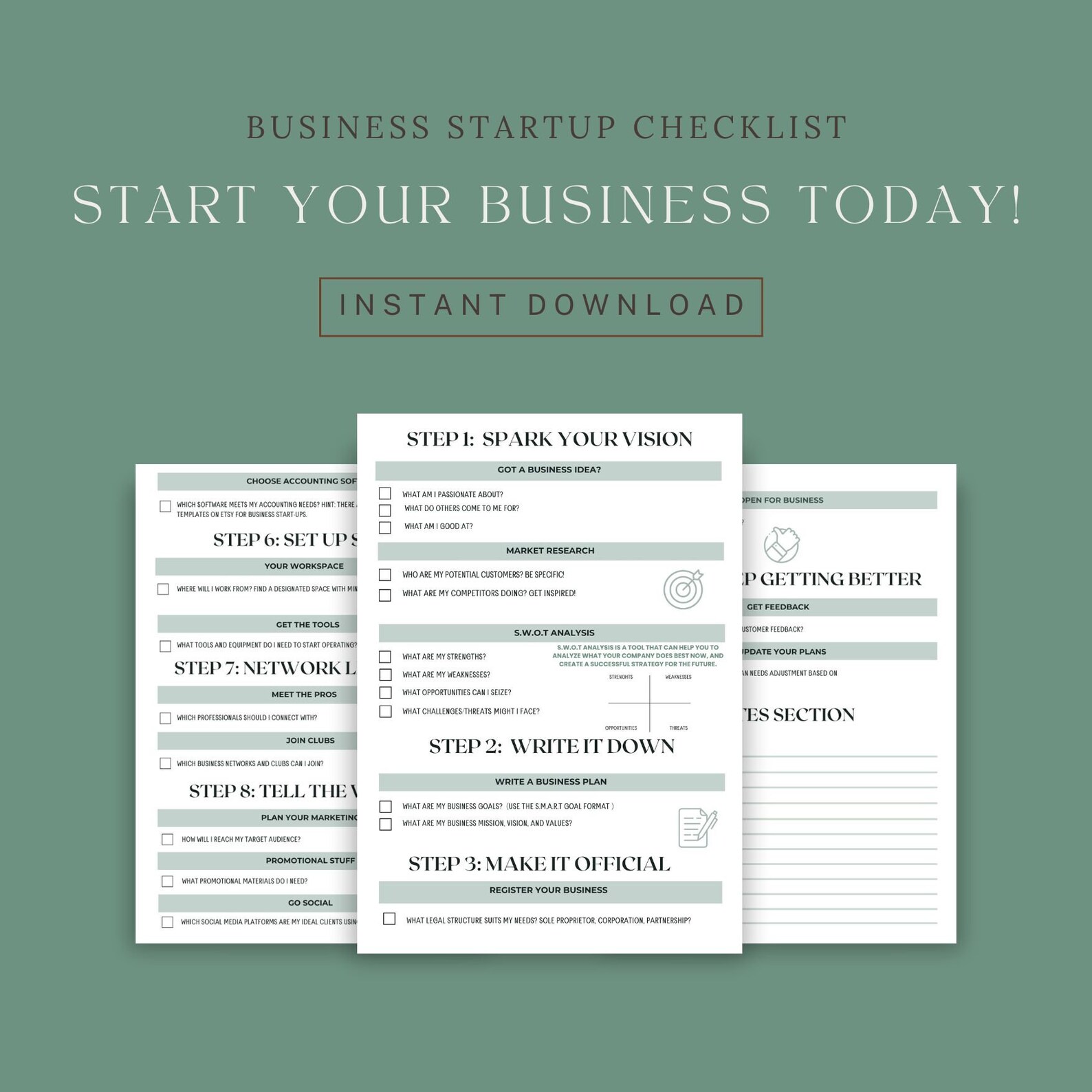 Business Startup Checklist | How to Start a Business | New Entrepreneur ...