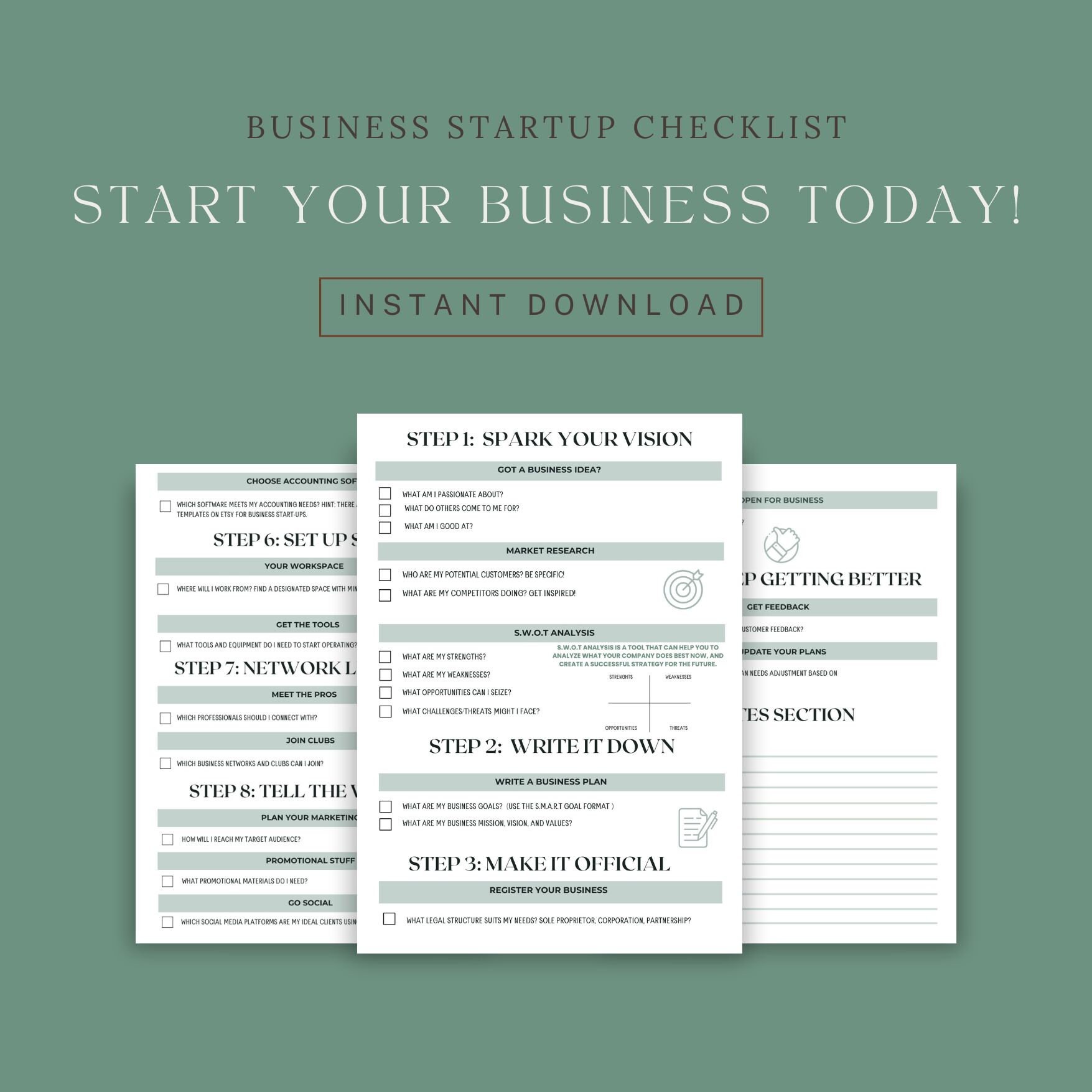 Business Startup Checklist | How to Start a Business | New Entrepreneur ...