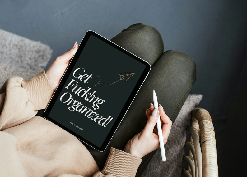 Vulgar Digital Work Day Planner | Digital Daily Planner 2025 | Work Day ...