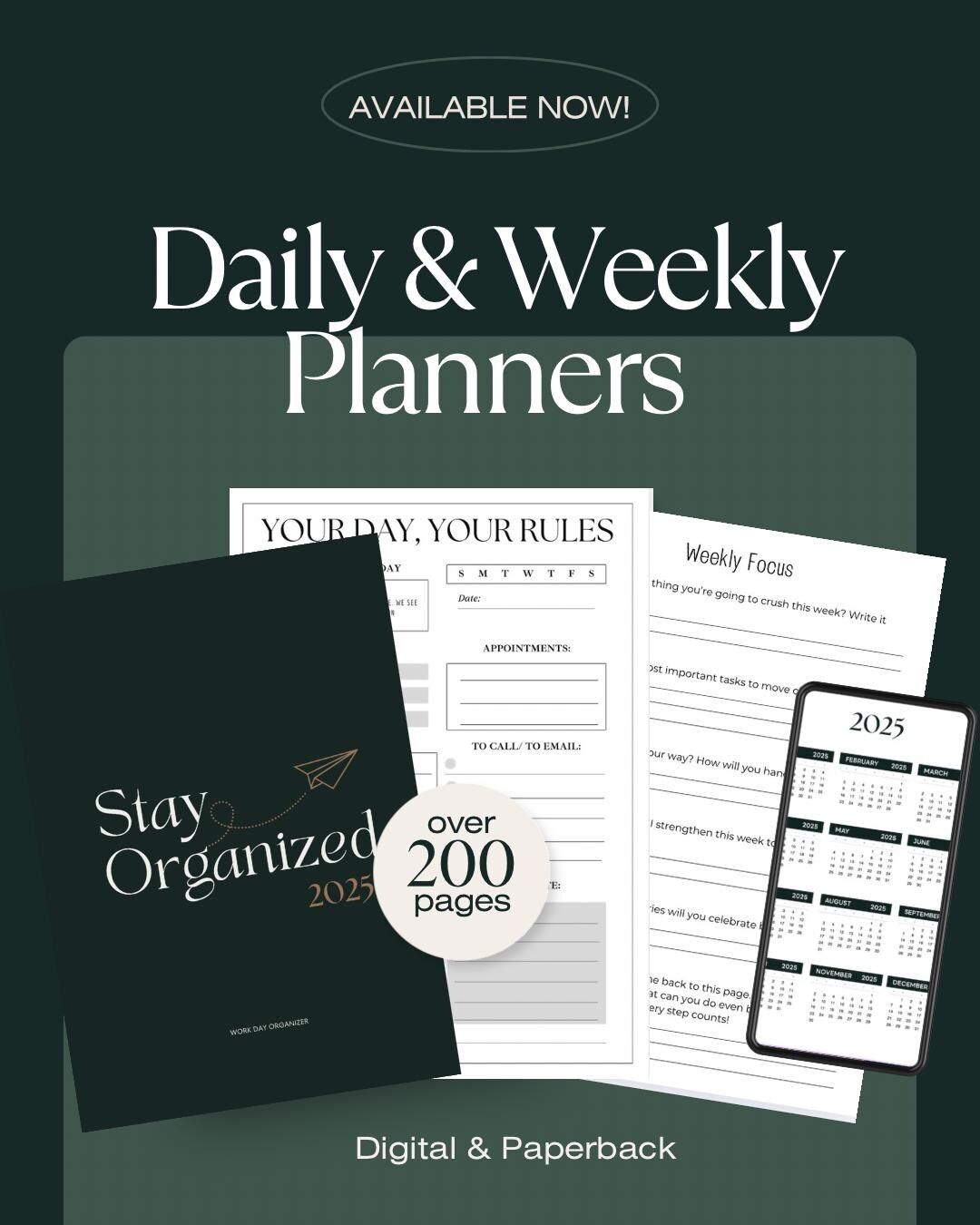 Digital Daily Planner | Office Planner | Daily Agenda | Daily Digital ...