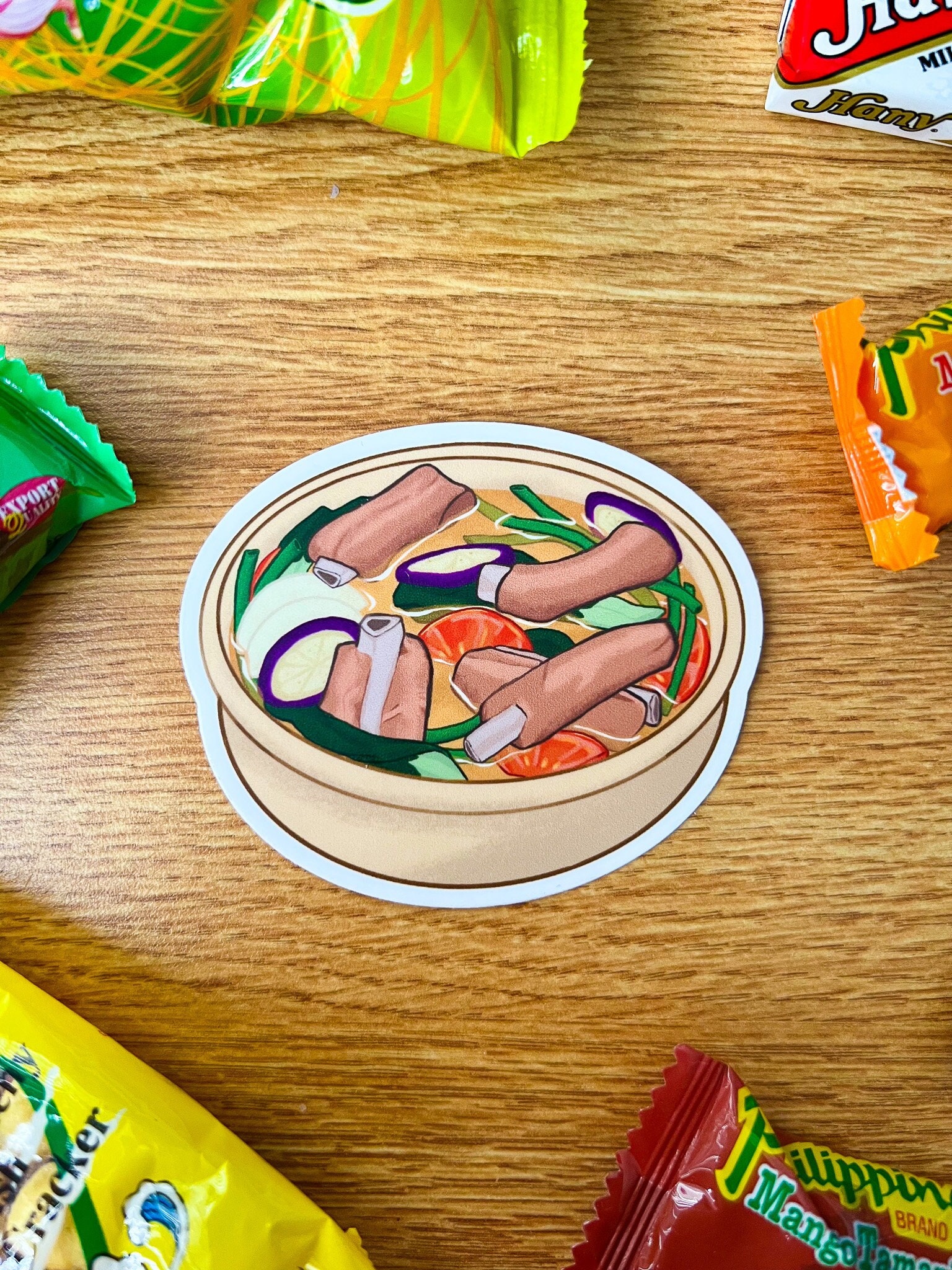 Sinigang Sticker | Filipino Food, Fil-am, Filipino Sticker, Die Cut ...