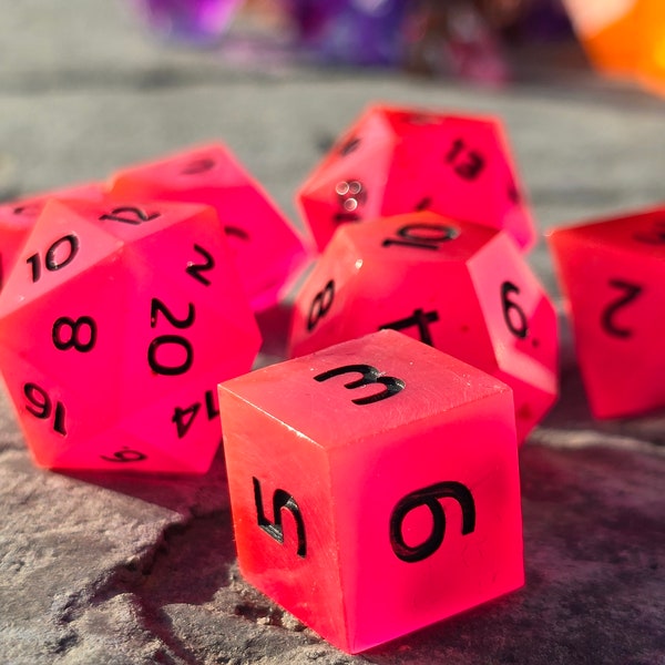 Neon Dice - Etsy