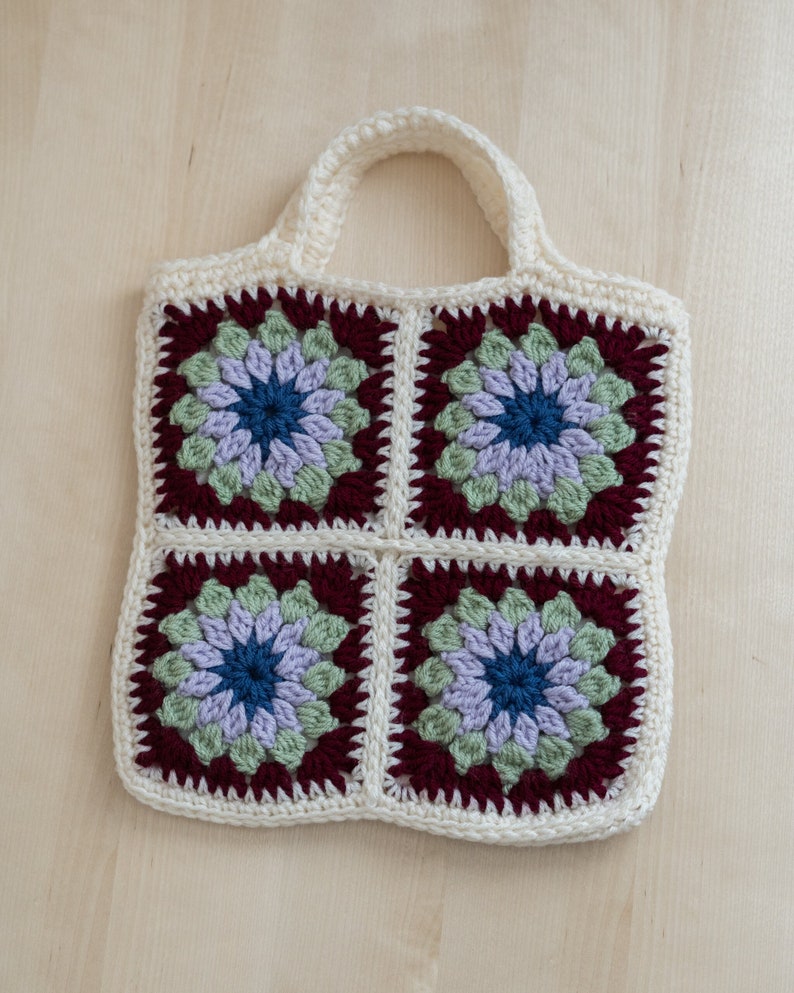 Crochet Mini Bag Sunburst Granny Squares Mini Hand Bag - Etsy Canada
