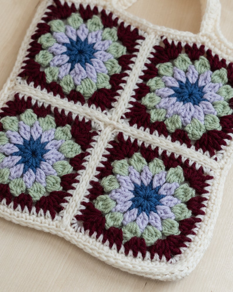 Crochet Mini Bag Sunburst Granny Squares Mini Hand Bag - Etsy Canada