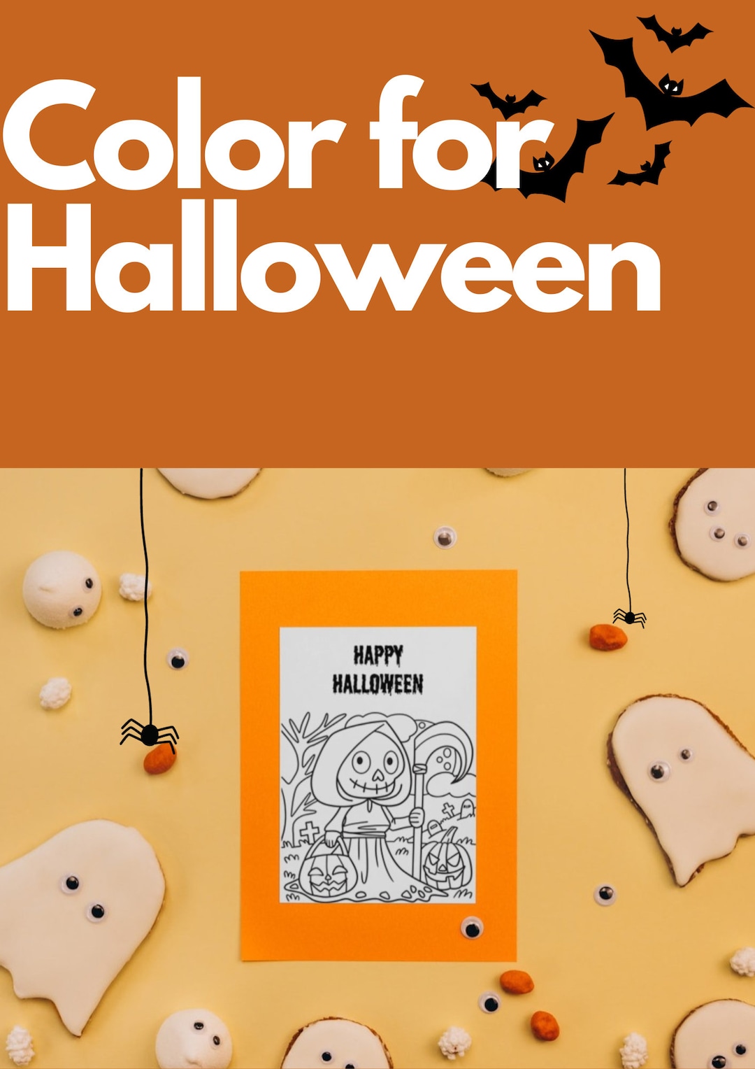 Digital Halloween Coloring Pages | Scissor Skills Printable | Scissor ...