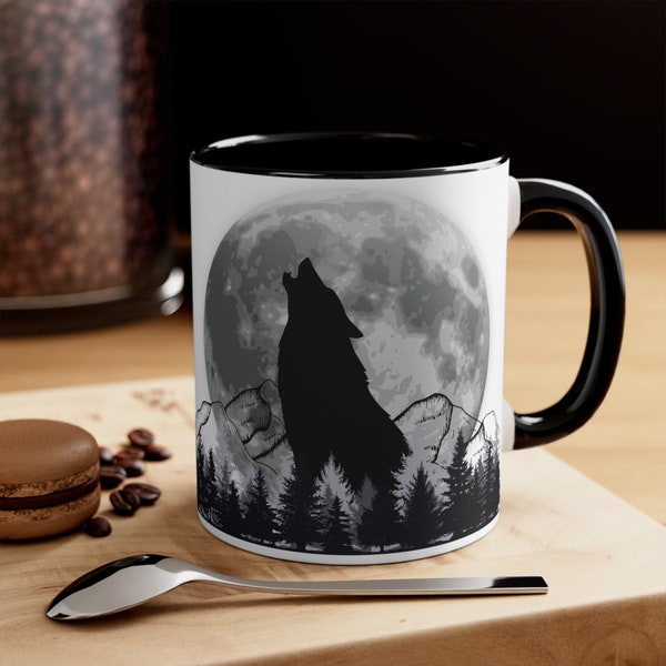 Wolf Coffee Mug - Etsy
