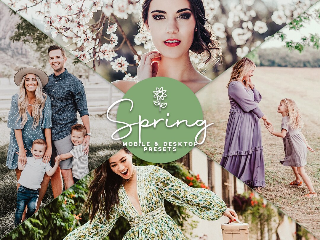 10 SPRING LIGHTROOM Mobile & Desktop Presets Pack Bright Pastel Tone ...